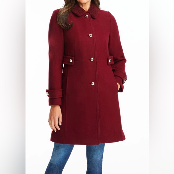 kate spade | Jackets & Coats | Kate Spade New York High Pile Fleece ...